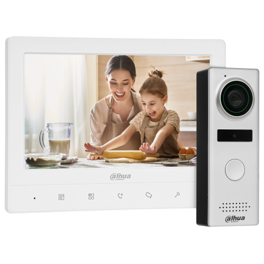 DAHUA KTA02, Analog Villa Tipi Görüntülü İnterkom Kit, 7 inç TFT Ekran ...